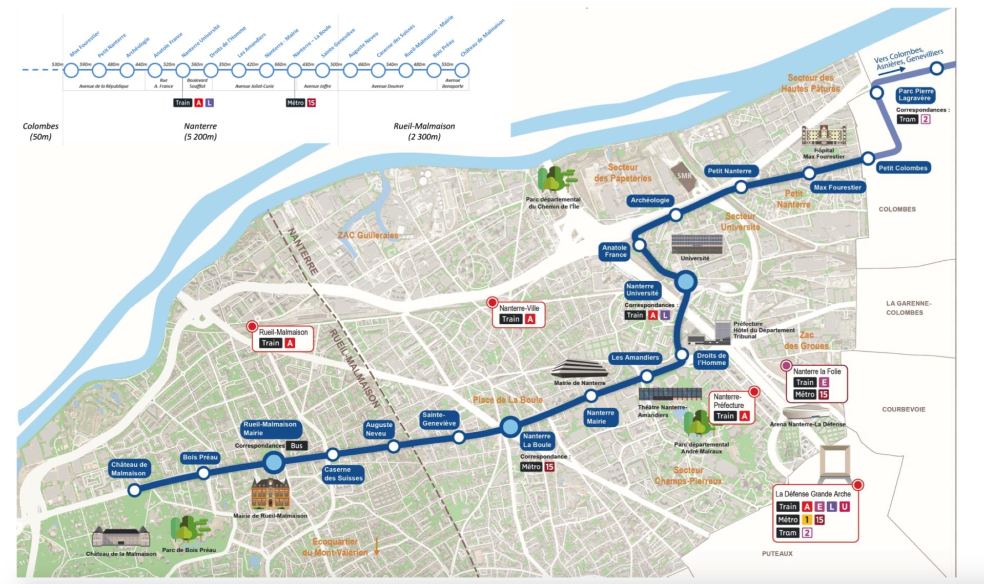 Le tramway T1 prépare sa poussée vers Nanterre et Rueil - Defense-92.fr