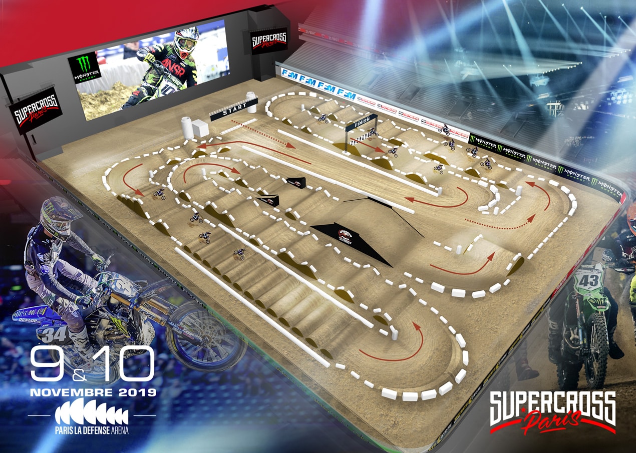 Le Supercross revient pour une troisième édition à la Paris La Défense ...
