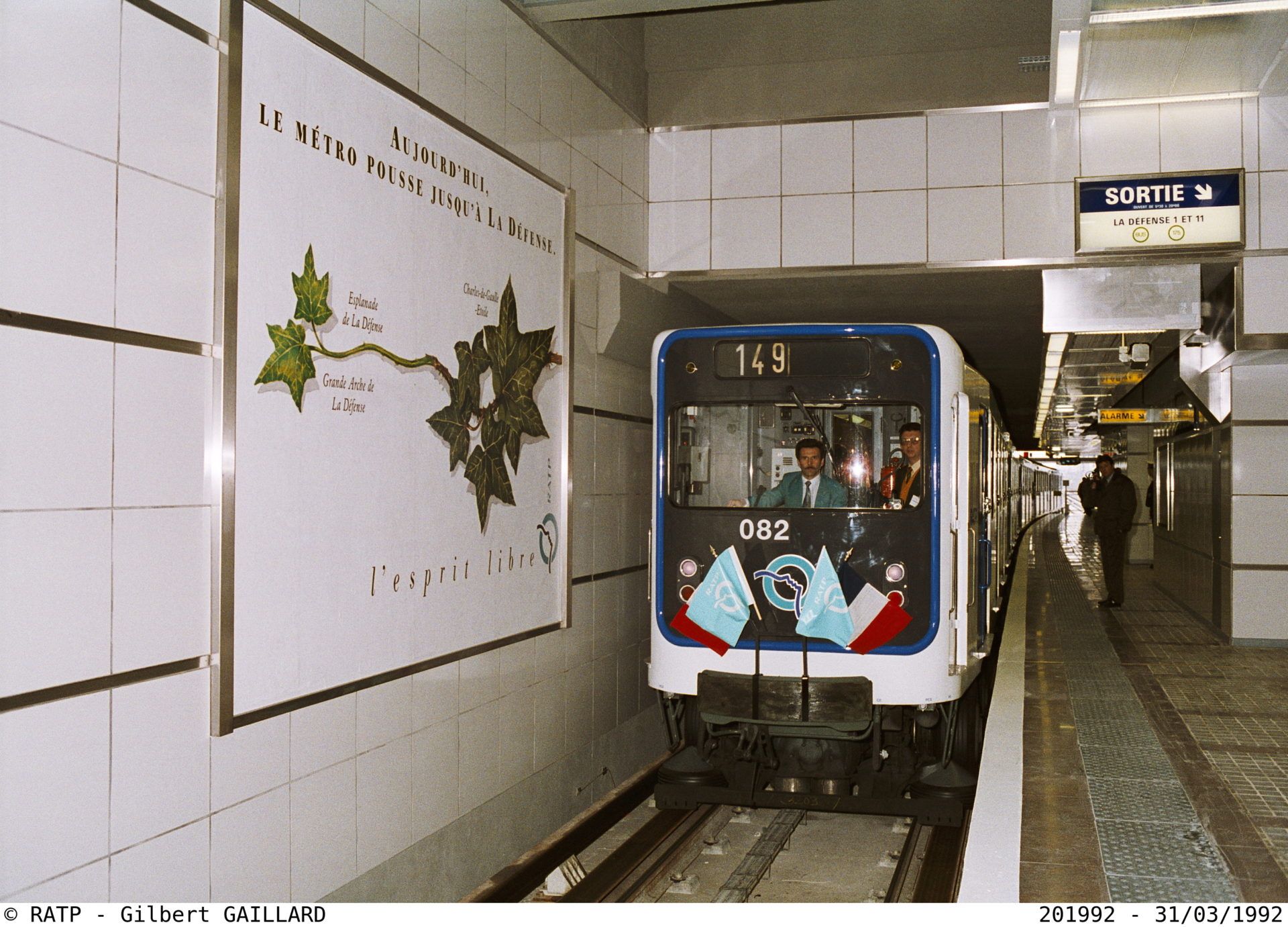 Il y a trente ans la ligne 1 du métro atteignait La Défense - Defense-92.fr