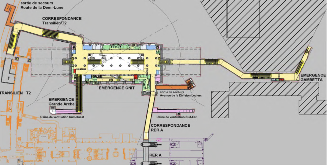 Chantier Eole : la gare cathédrale de La Défense prend forme sous le ...