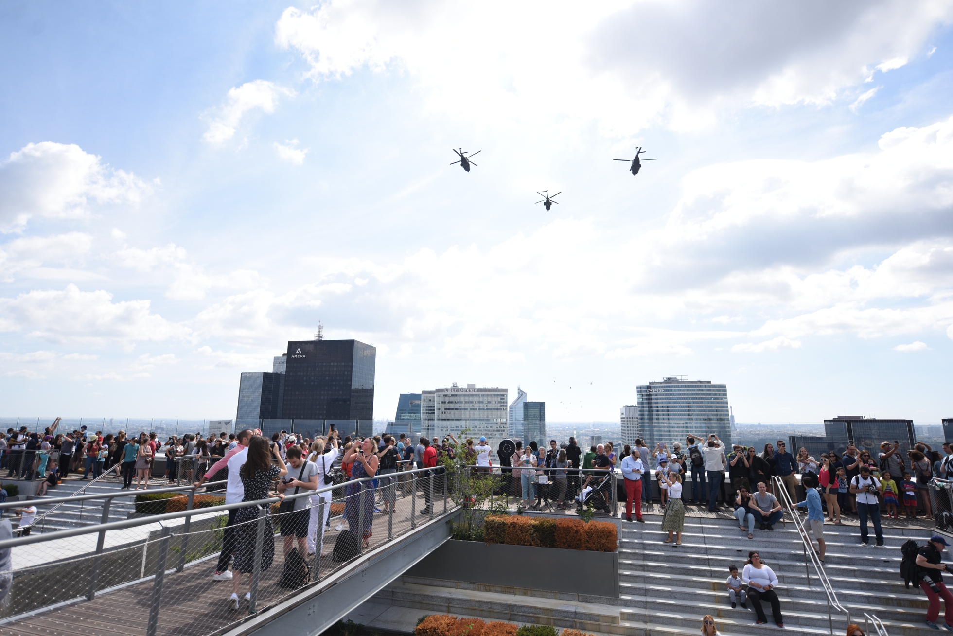 July 14, 2022: Take to the heights on the roof of the Grande Arche to ...