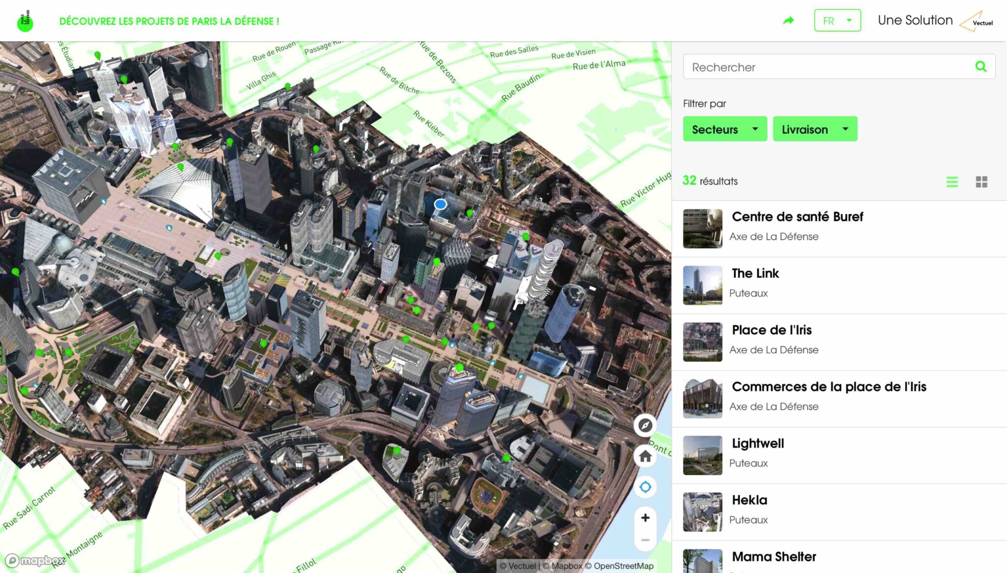 Paris La Défense s’offre une cartographie en 3D du quartier d’affaires - Defense-92.fr