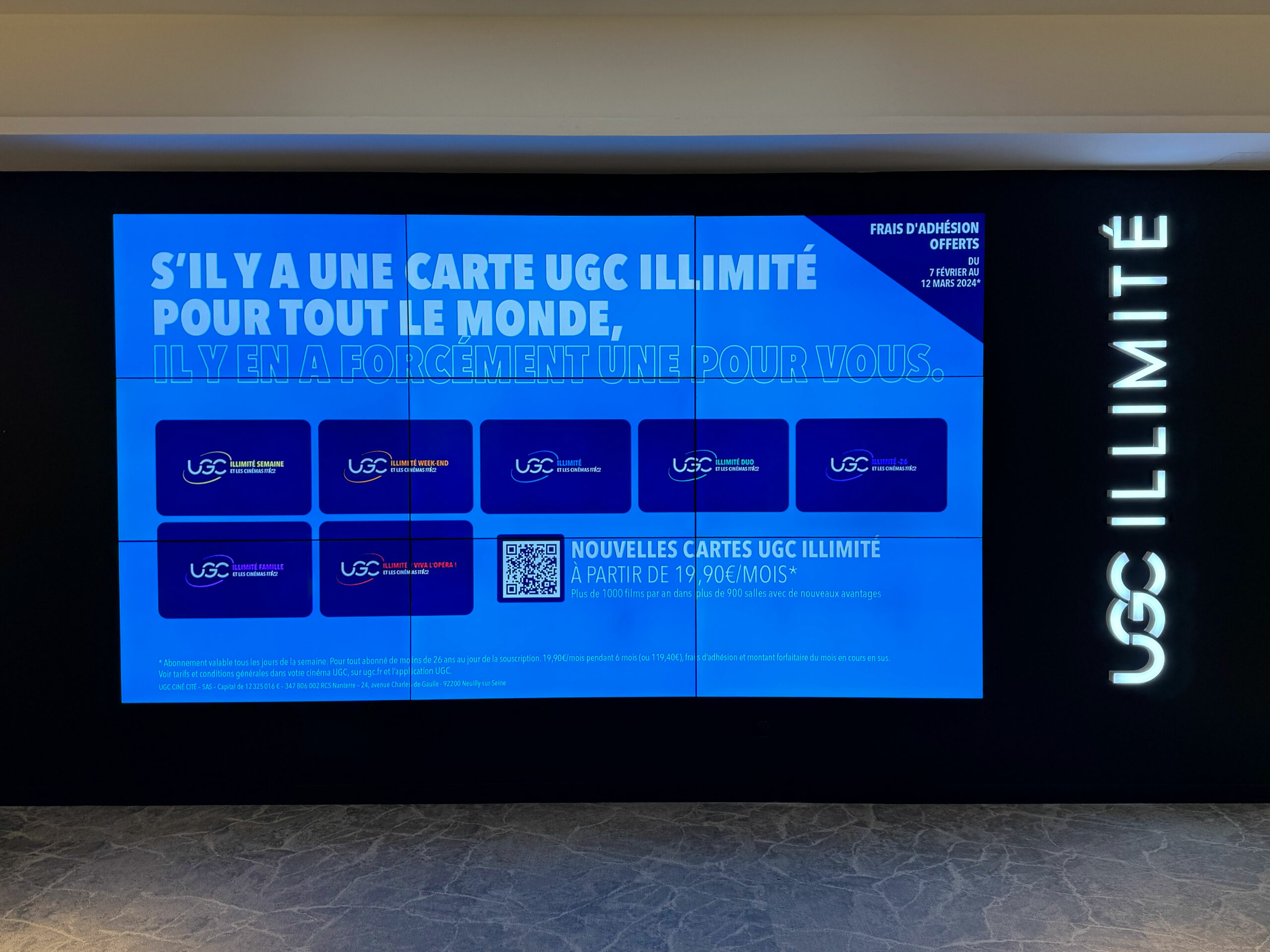 UGC lance tout plein de nouvelles cartes - Defense-92.fr